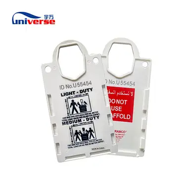Plastic Scaffolding Tags Safety Labels Label Holder List